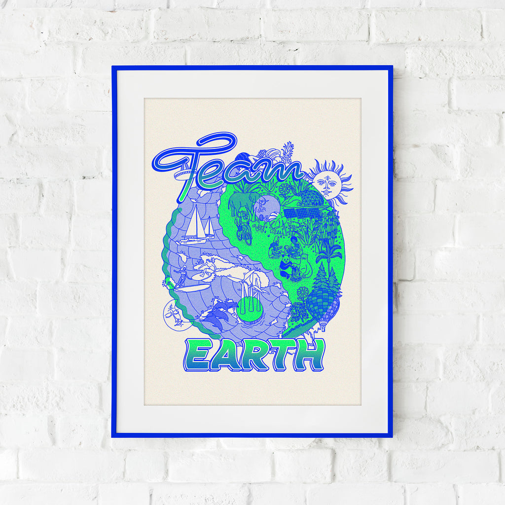 Team earth screen print – Pleasant